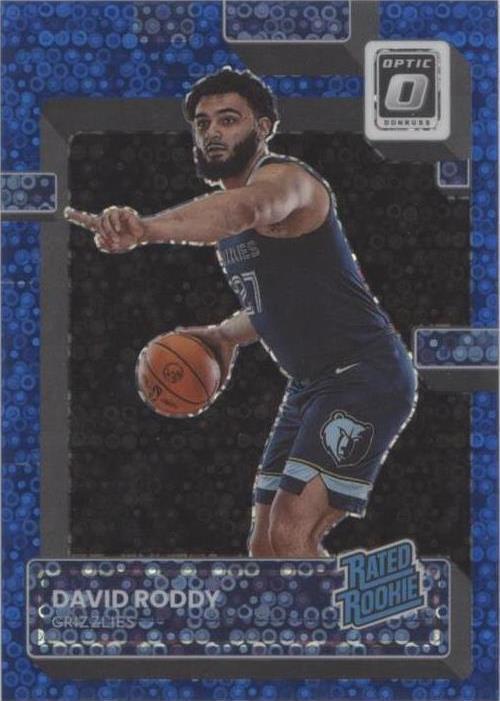 2022-23 Panini Donruss Optic - Rated Rookie David Roddy #225 Blue Fast ...