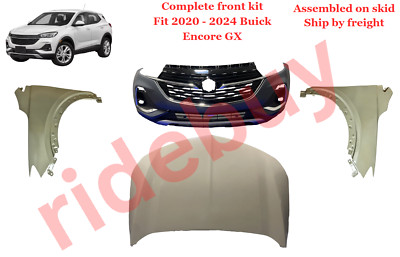 Fit 2020 - 23 2024 2025 Buick Encore GX Front Bumper + Hood Steel ...