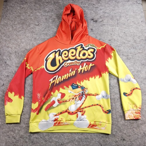 Flamin Hot Crunchy Cheetos Hoodie Sweatshirt Mens XL … - Gem