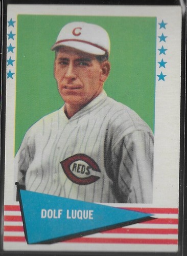 1961 Fleer Baseball Dolf Luque #56! Low Shipping for Multiple Items! | eBay