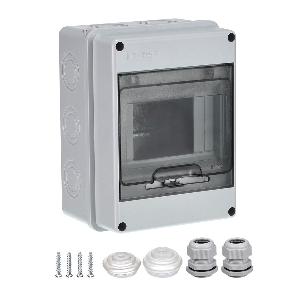 Circuit Breaker Box 5 Way IP65 Waterproof Distribution Protection Box 5 ...