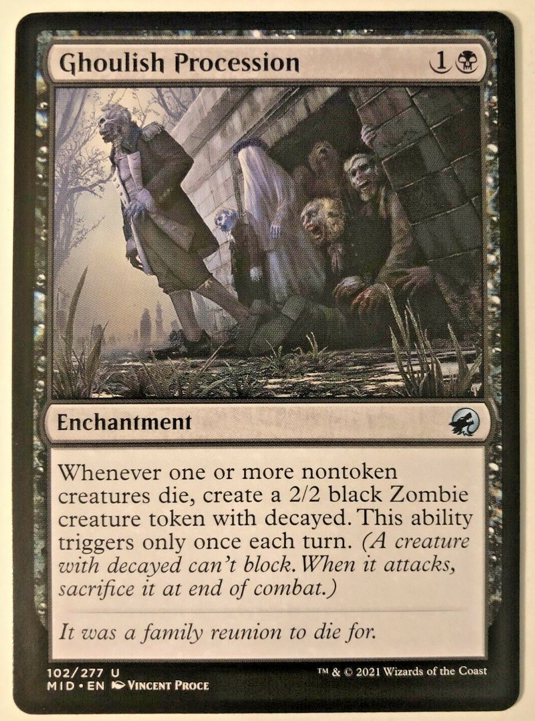 MTG Ghoulish Procession Innistrad: Midnight Hunt 102/277 Uncommon | eBay