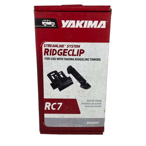 Yakima RidgeClip Set RC7 for RidgeLine Towers RC 7 4 clips 8 Pads ...