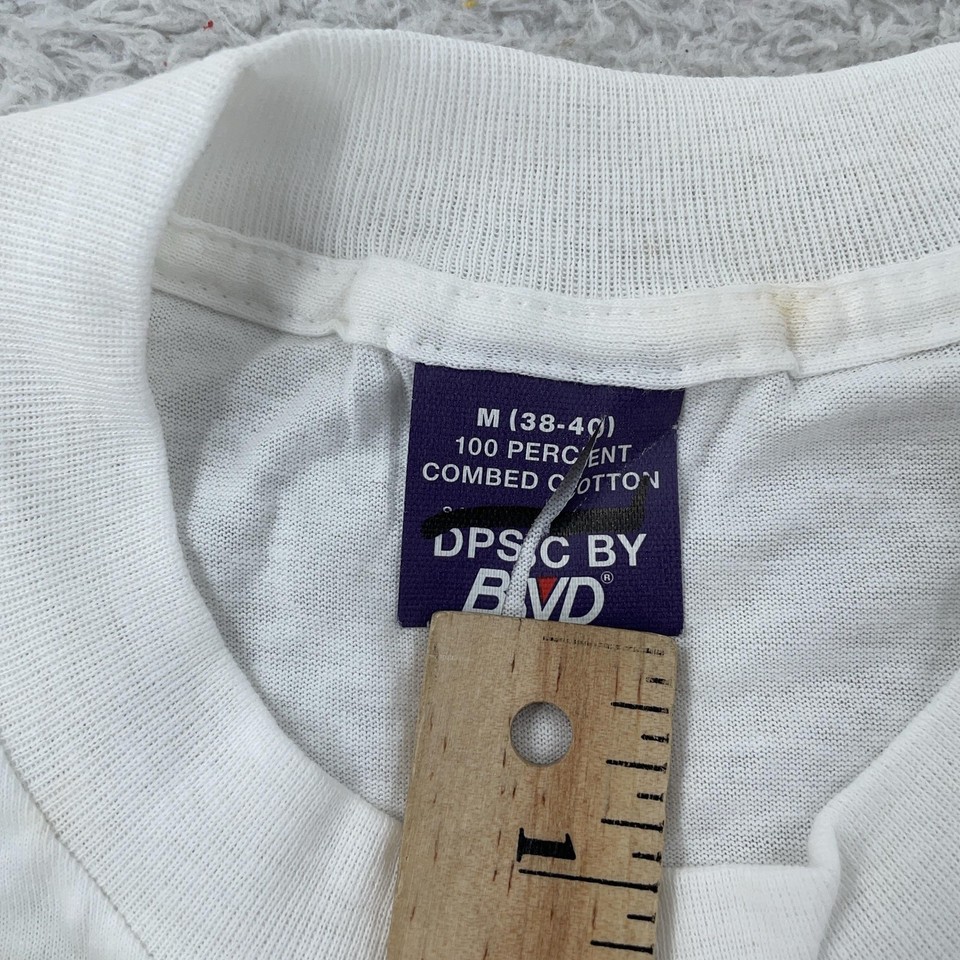Vintage DPSC by BVD Shirt Mens XS/S White Military Undershirt Crewneck ...