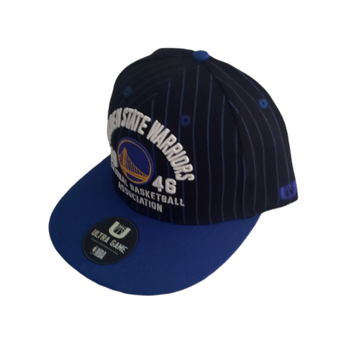 Golden State Warriors NBA Ultra Game Adjustable Snapback Hat Black/Blue ...