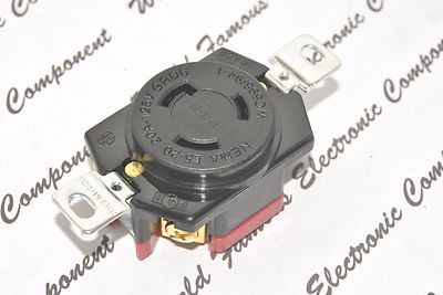 1pcs - COOPER L520R NEMA L5-20R 20A 125V Twist Hart-Lock Locking ...