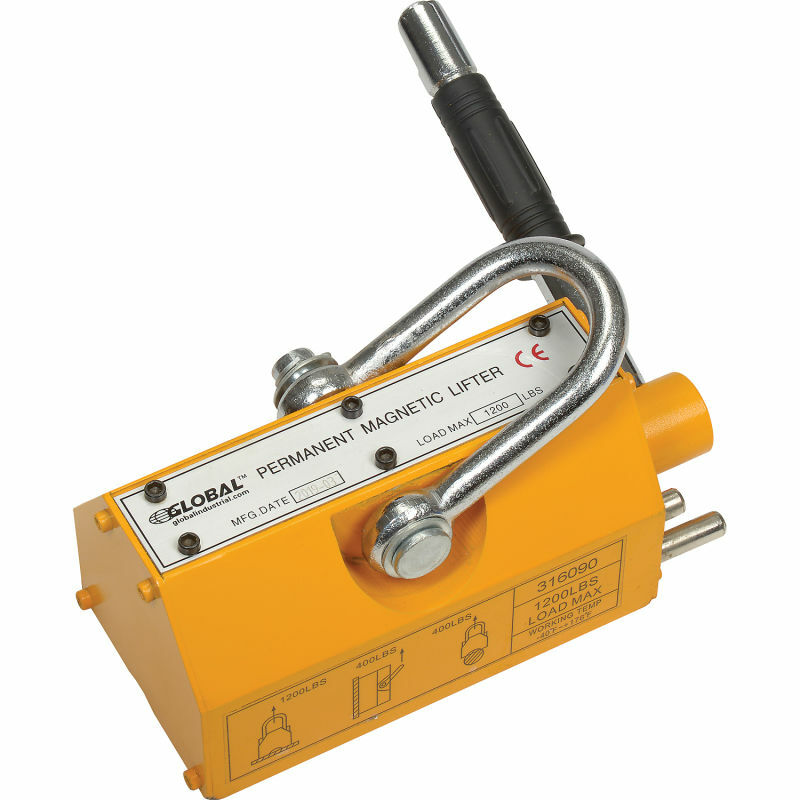 Global Equipment 316090 Industrial Lifting Magnet 1200 lb Capacity for ...