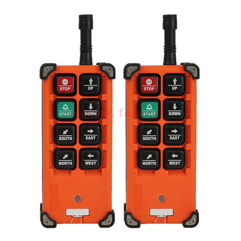 AC65-440V Industrial Hoist Crane Wireless Remote Control 2 Tansmitter&1 ...