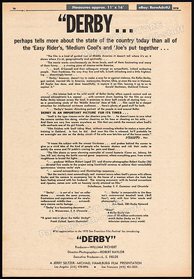 Roller_DERBY__Original 1970 Trade AD promo_poster_ANN CALVELLO_Charlie ...