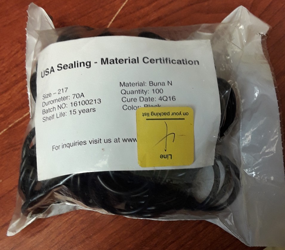 99 Pack USA Sealing Size 217 Durometer 70A Buna N O-Rings | eBay