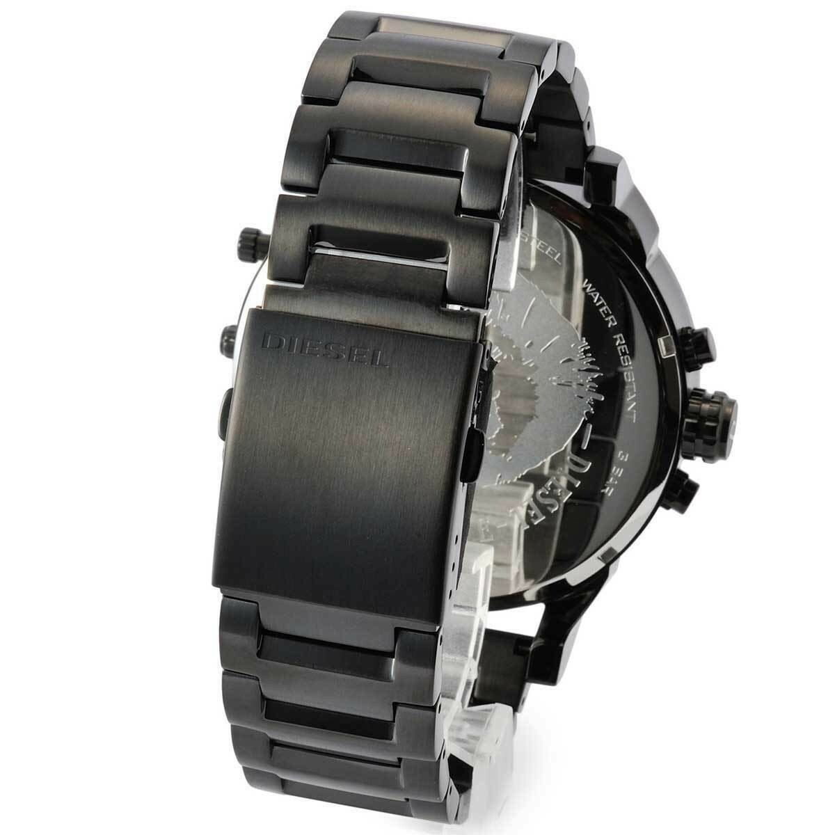 Diesel Mr daddy 2.0 Black and Red Iridescent Chronograph Mens Wrist ...