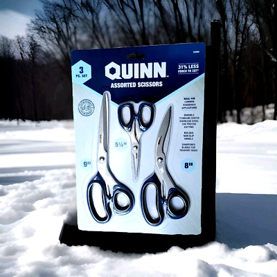Quinn assorted Scissors 3pc .Stainless steel .9",8" and 5" | eBay