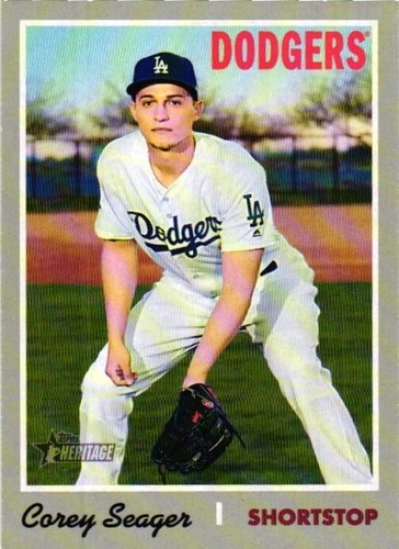 2019 TOPPS HERITAGE BASEBALL CARD COREY SEAGER #341 | eBay