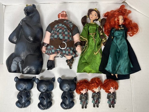 Disney Store Brave Pixar King Fergus Merida Triplets Elinor Family RARE ...