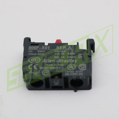 1PCS Allen Bradley 800F-X01 800FX01 Contact Block Series A | eBay