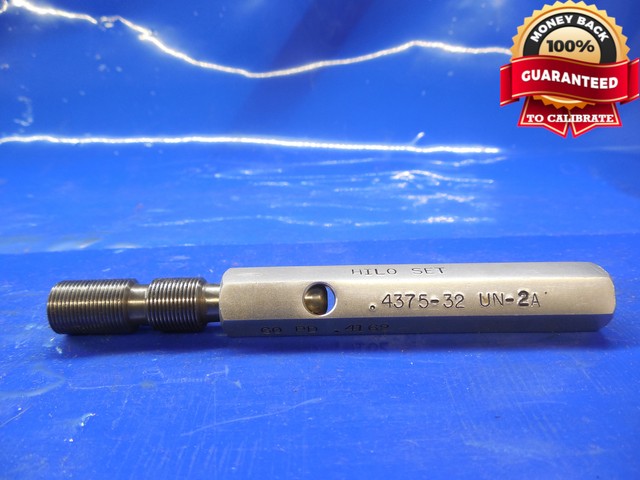 7 16 32 UN 2A HILO SET THREAD PLUG GAGE 4375 GO ONLY P D 4162 7-16-32-un-2a-hilo-set-thread-plug-gage-4375-go-only-p-d-4162