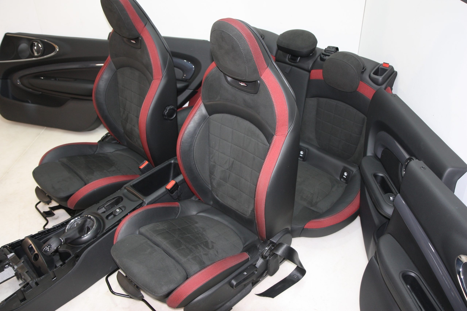 Mini Clubman F54 JCW Sports Seats John Cooper Works Dinamica Stoff Red ...
