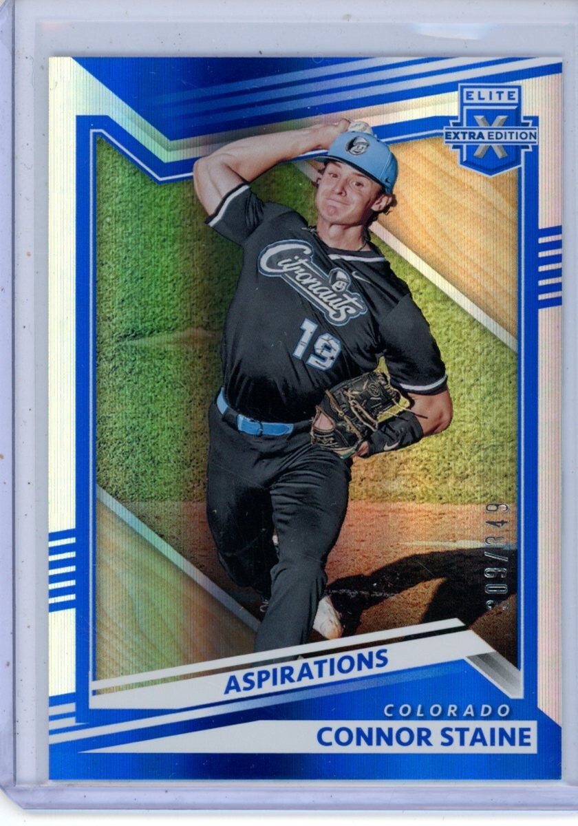 2022 Panini Elite Extra Edition Aspirations Blue Connor Staine #146 #d ...