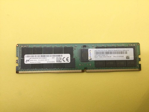 01KR356 Lenovo 64GB 2Rx4 PC4-23400 DDR4-2933Y Server Memory 4ZC7A08710 ...