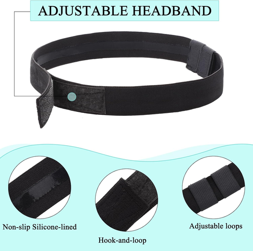 3 Pcs Nasal Oxygen Cannula Ear Protector Dark Grey Cannula Headband ...