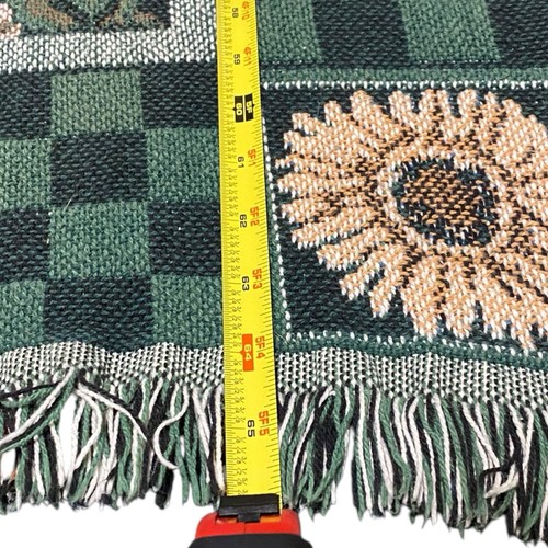 VTG Bob Timberlake Tapestry Throw Blanket 64X45 Floral Garden Sun ...
