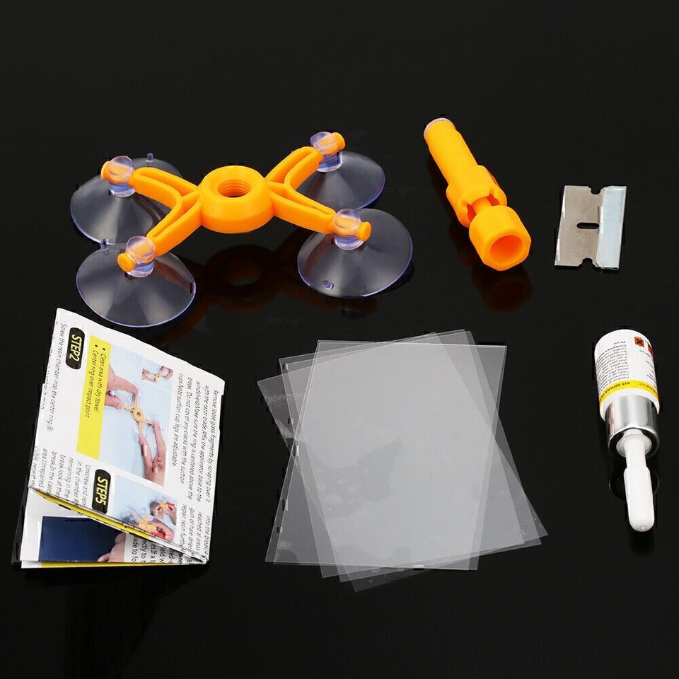 Auto Glass Windshield Repair Tool Kit Fix Car Wind Glass Windscreen ...