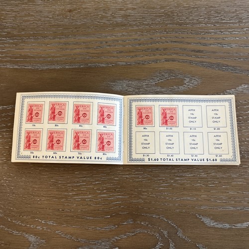 WWII 10cent US Defense Savings Bonds Stamps Book-Postal Savings Plan ...
