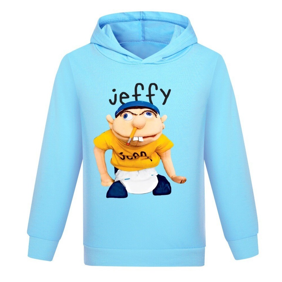 New Jeffy Boys Girls Casual Long Sleeve Hoodies Hooded Sweatshirt Tops ...