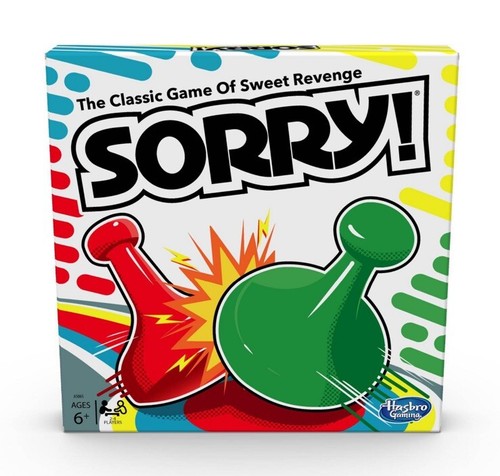 Sorry! Classic Hasbro Board Game for Kids Ages 6 and Up 2-4 Players NEW ...