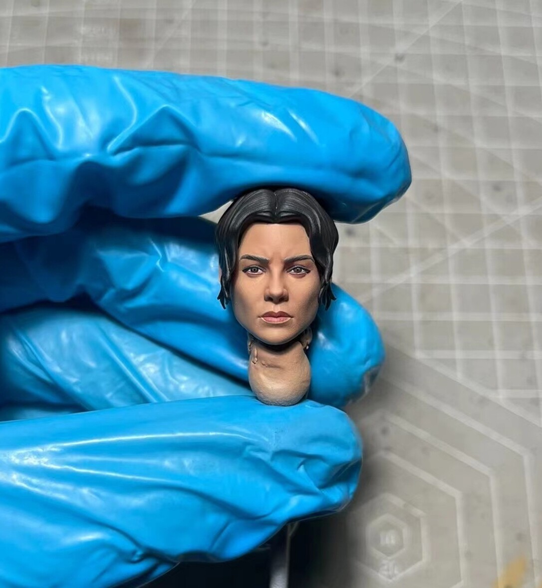 1/12 Painted Supergirl Kara Zor-El Head Carved Fit Mcfarlane Action ...