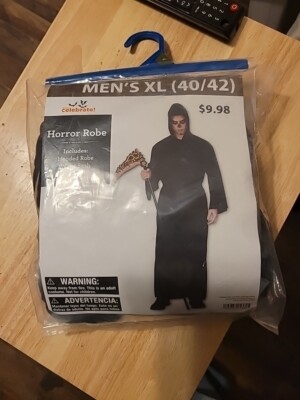 Halloween Horror robe men XL40-42 fun world costume new robe And Sash ...