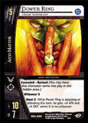 VS System: Power Ring, Crime Syndicate [Played] DC Green Lantern Corps ...