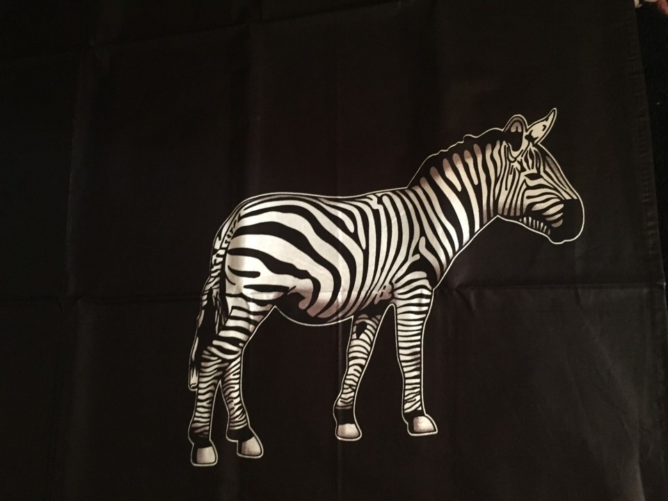 African Dutch Hollandais Zebra Animal Wax Print Tablecloth -- 46" X 45 ...