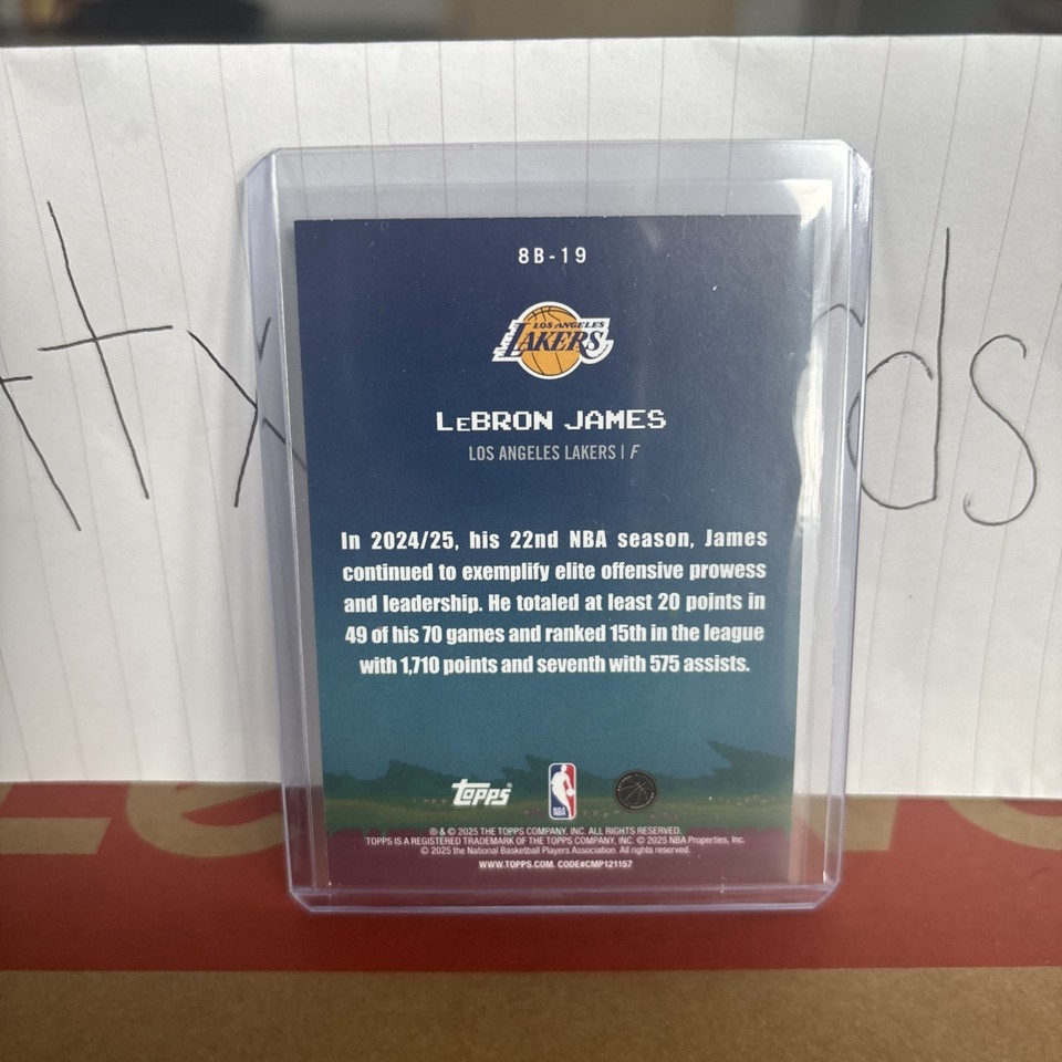 2025-26 Topps Basketball LeBron James 8-bit Ballers Sp | eBay