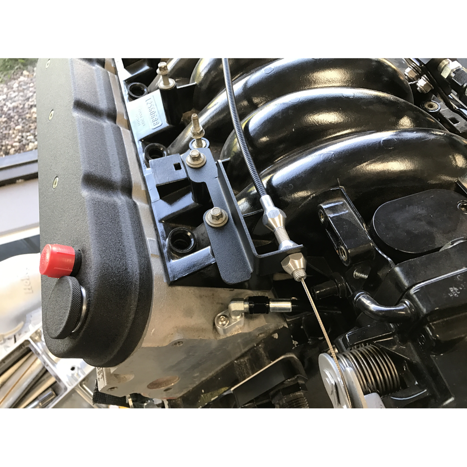 LS1 Throttle Cable Bracket for Lokar cable | eBay