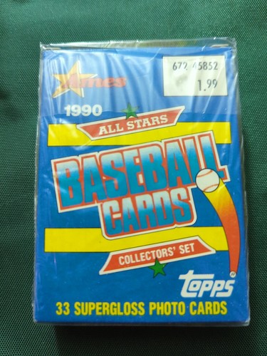 1990 Topps Ames All Stars Collector Set 33 Cards Baseball MLB Sealed ...