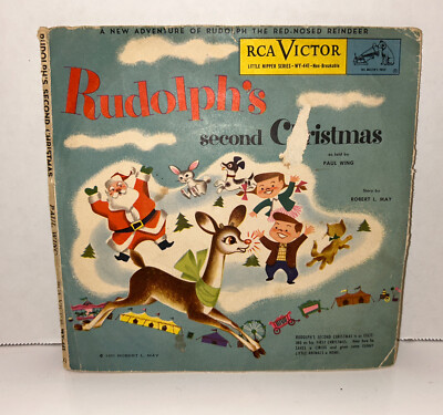 Rudolph's Second Christmas RCA Victor WY 441 45 RPM Red Nosed Reindeer ...