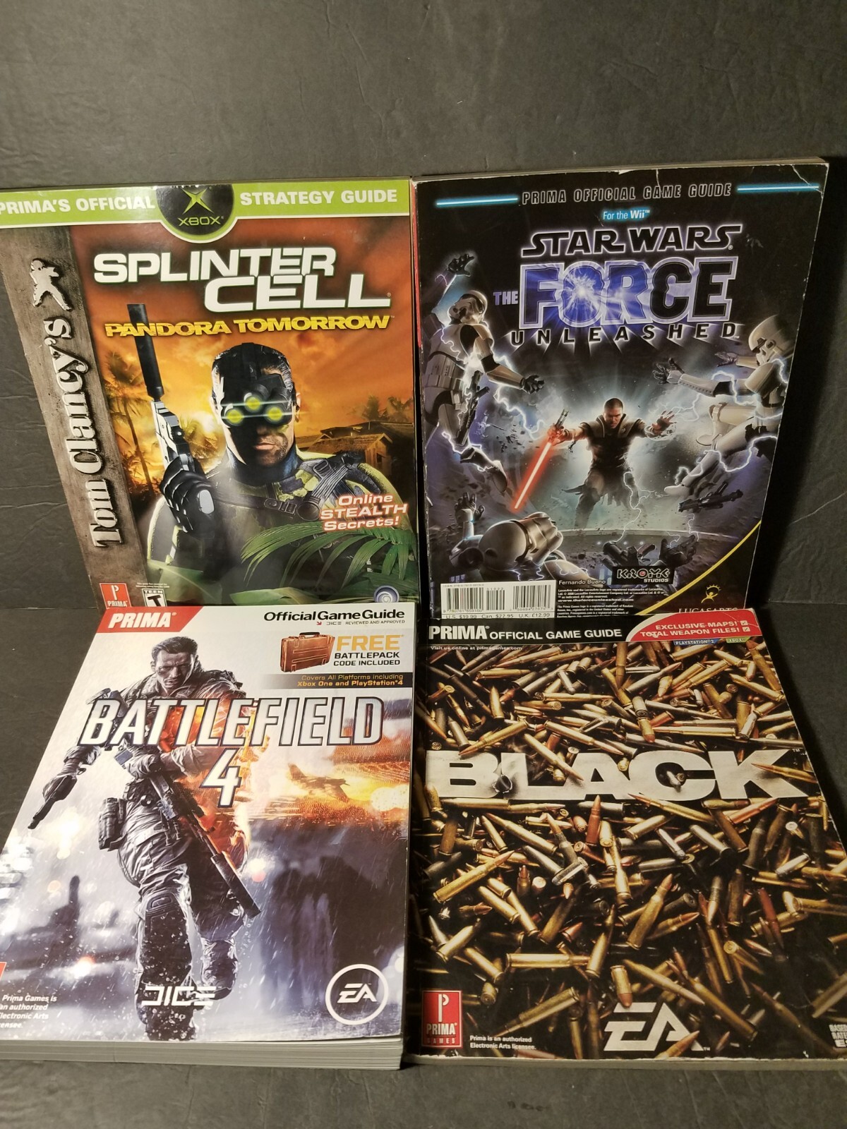 SPLINTER CELL, STAR WARS, BATTLEFIELD 4, BLACK PRIMA GAME GUIDE BOOK LOT | eBay