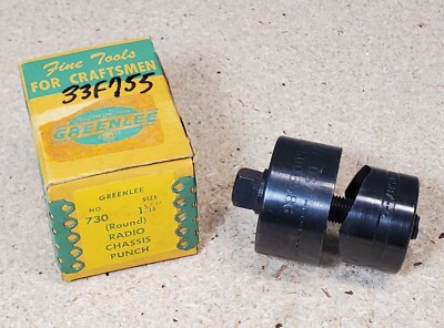 Greenlee No. 730 - 1 5/16" round radio chassis punch set | eBay