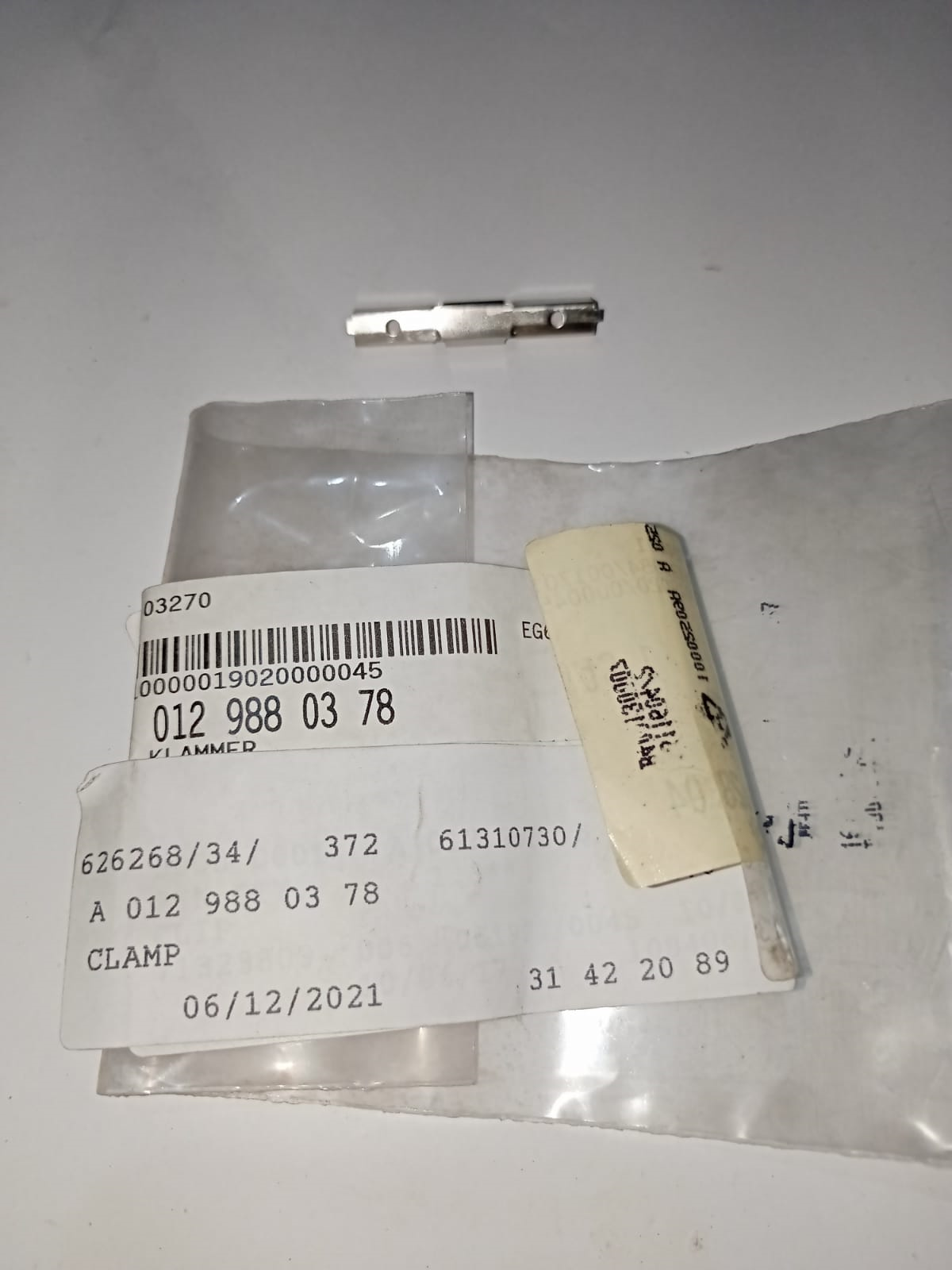 Mercedes-Benz (012-988-03-78) Molding Clip | eBay