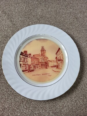 Decorative Plate of Welshpool by Simpart Ceramics | eBay UK