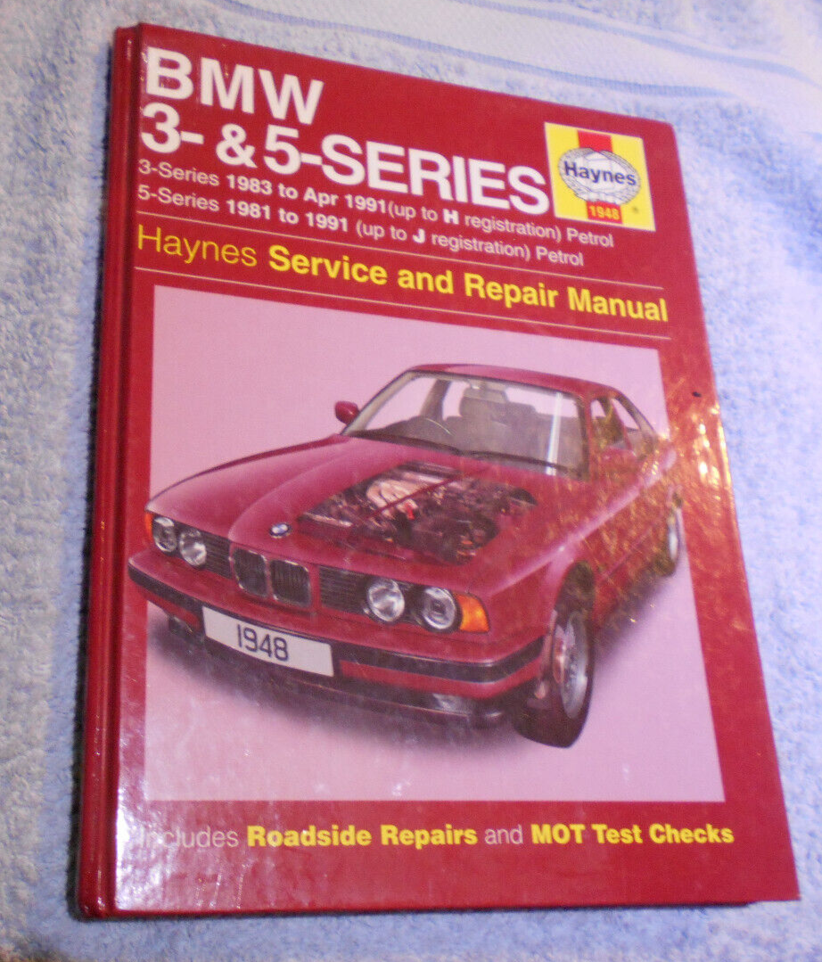 BMW CAR WORKSHOP MANUAL - 3- SERIES 1983-1991 & 5- SERIES 1981 - 1991 ...