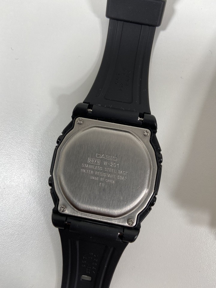 Casio Men's W201 Chronograph Water Resistant Watch | eBay