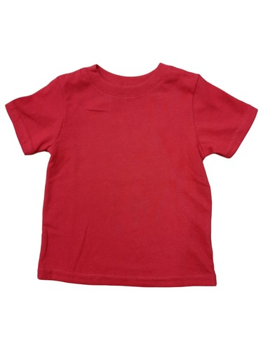 Toddler Boys Solid Red Tee Shirt T-Shirt 2 Month | eBay