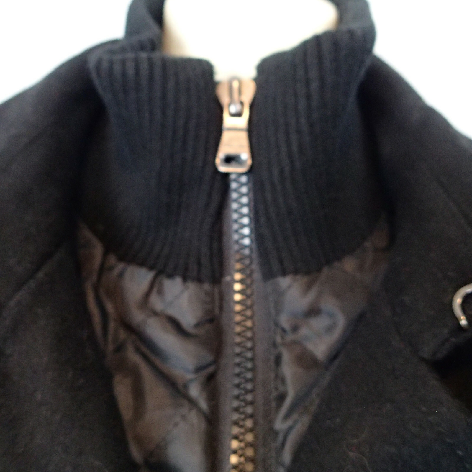 ZARA MAN BLACK WOOL bl COAT sz L | eBay