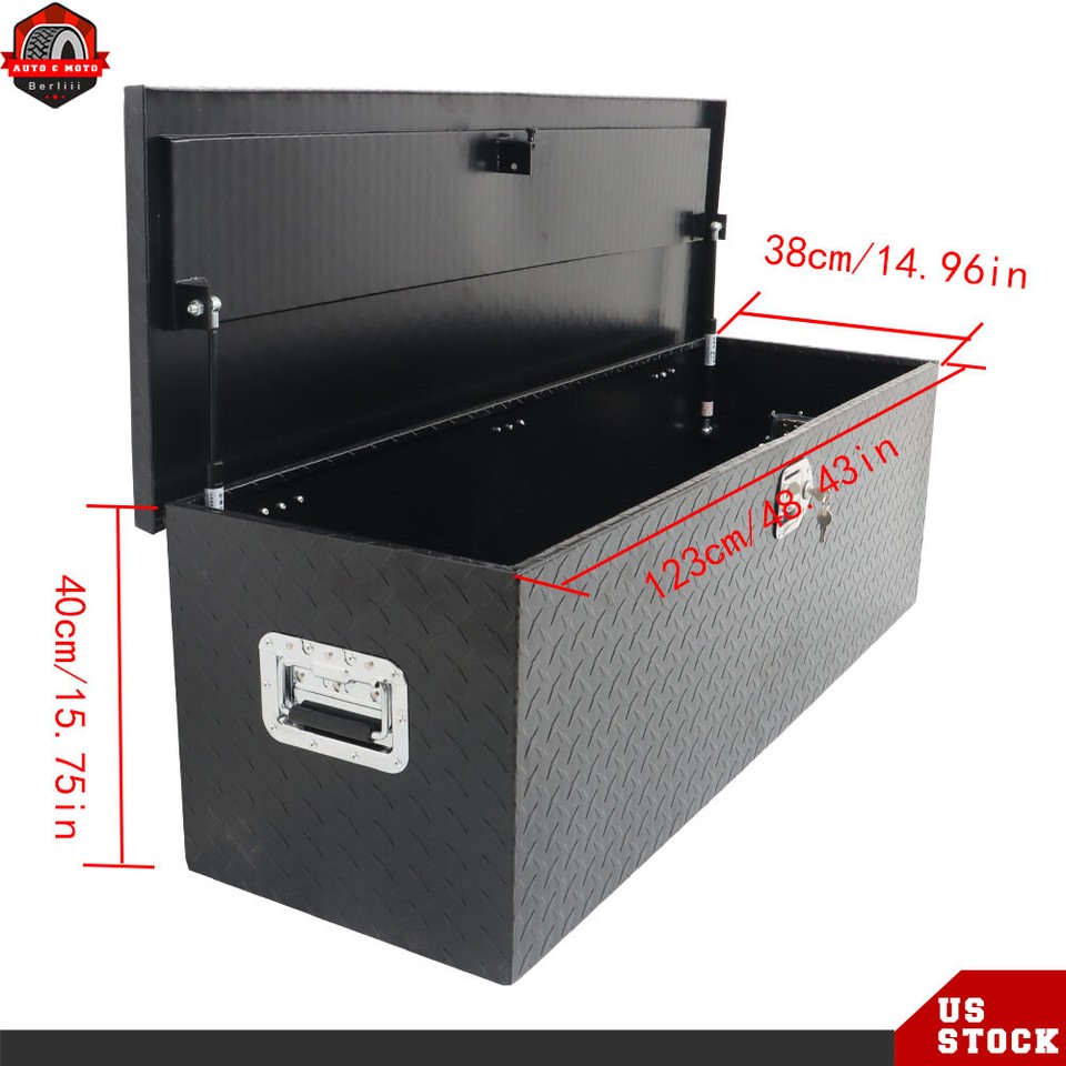 49"X15"X15" Aluminum Heavy Duty Pickup Truck Bed Storage Tool Box with ...