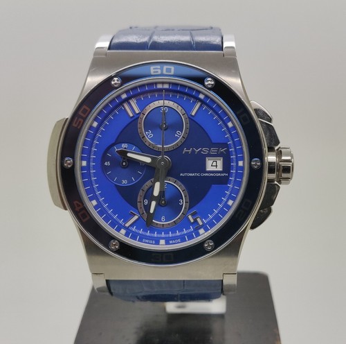Mint Hysek - Blue Abyss Automatic Chronograph - AB4402T03 | eBay