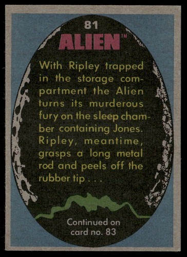 1979 Topps Alien #81 Ripley Strikes Back! | eBay