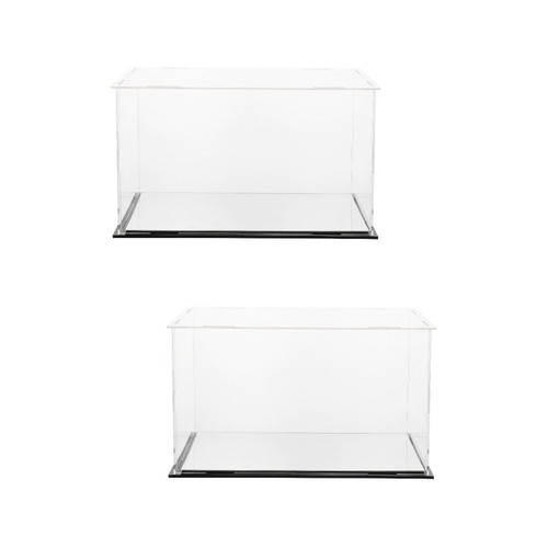 2 Pcs Portable Display Toy Box Acrylic Showcase Collectible Boxing ...