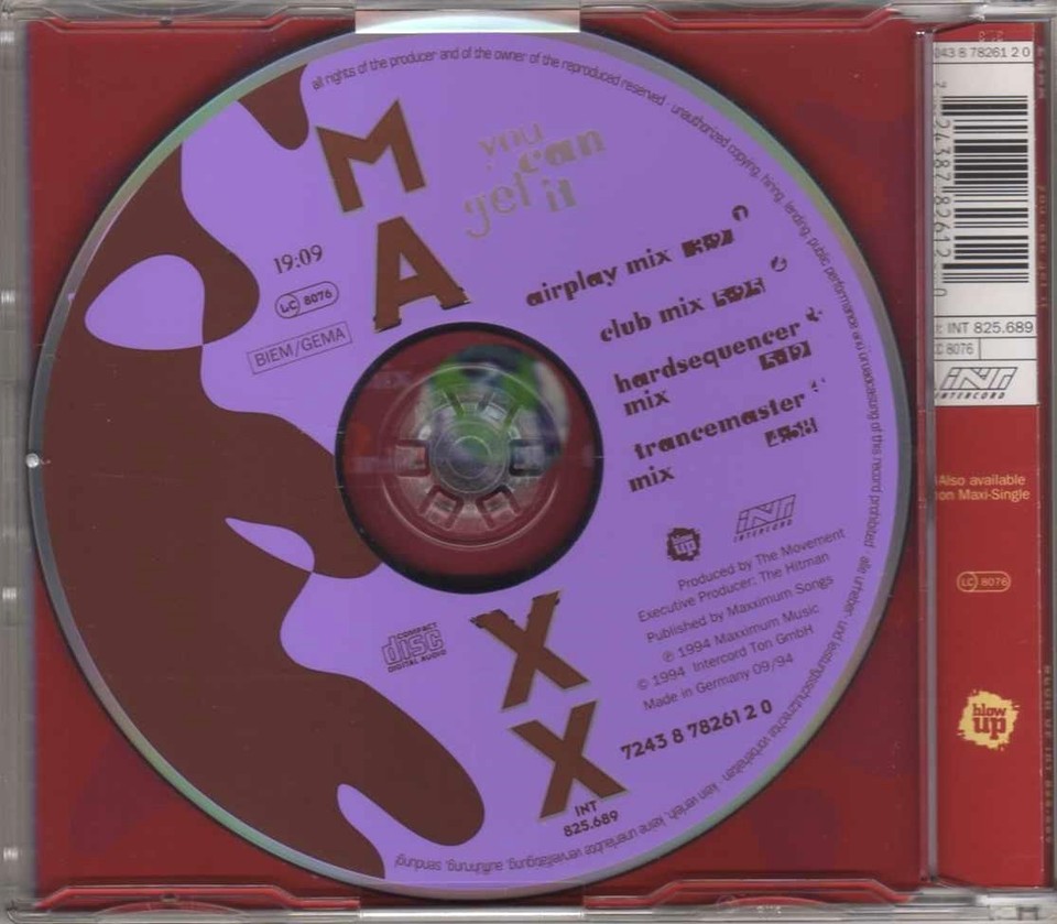 Maxx - You Can Get It - CDM - 1994 - Eurodance 4TR Linda Meek | eBay
